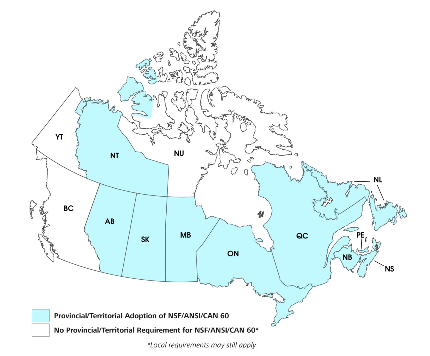 Survey of ASDWA Members on Specifications of NSF/ANSI/CAN 60,… | NSF