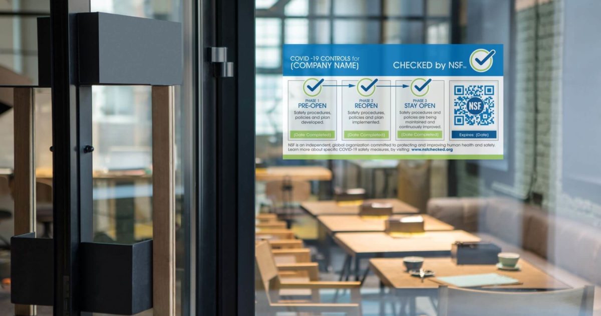 Identifying COVID-19 Safety Stickers | NSF